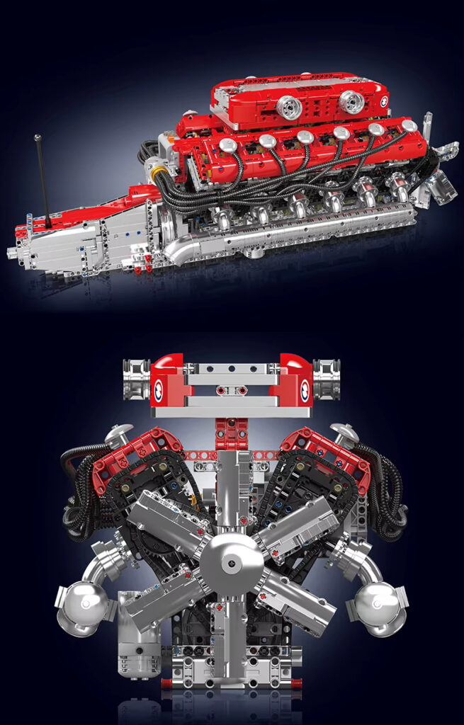 Mould King 10169 Italian Supercar V12 Engine Building Set – 3,472 Pcs ...